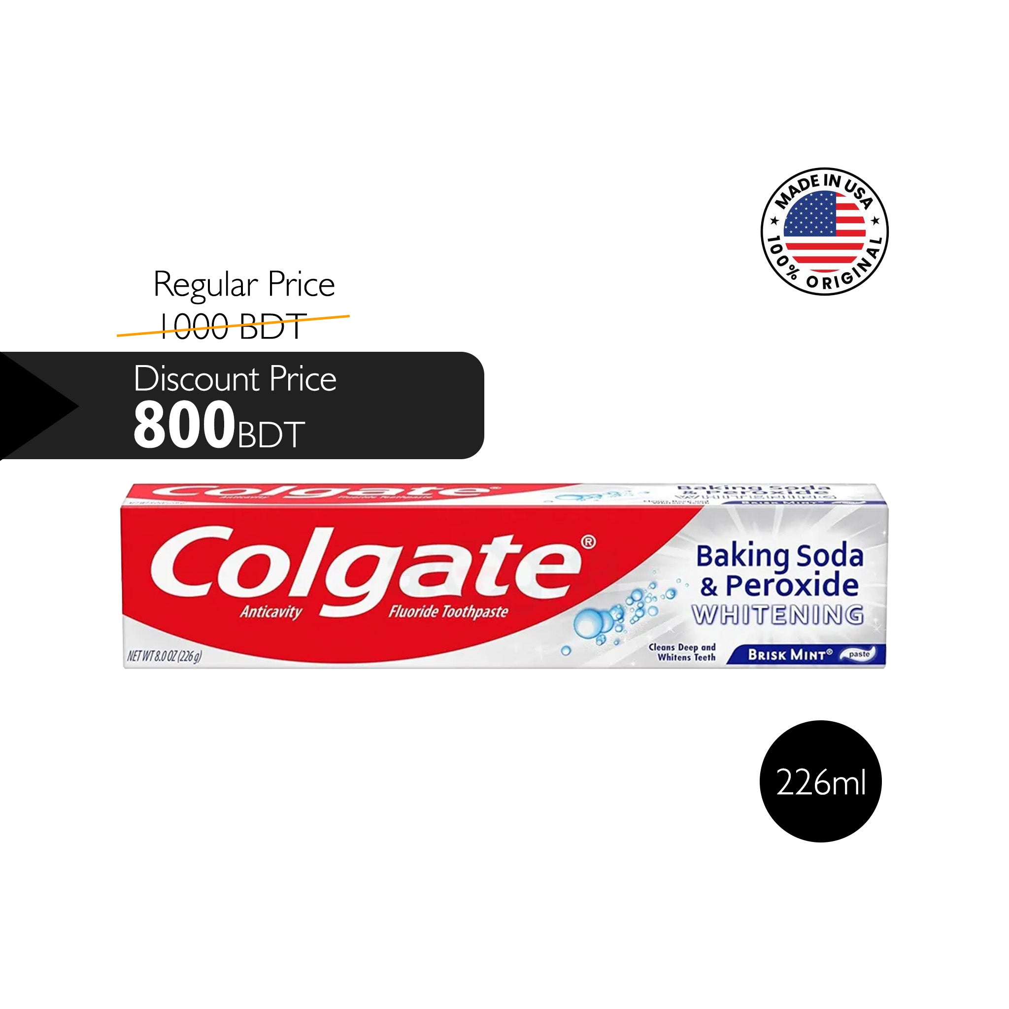 Colgate Baking Soda & Peroxide Whitening Toothpaste – 226ml – Secret ...